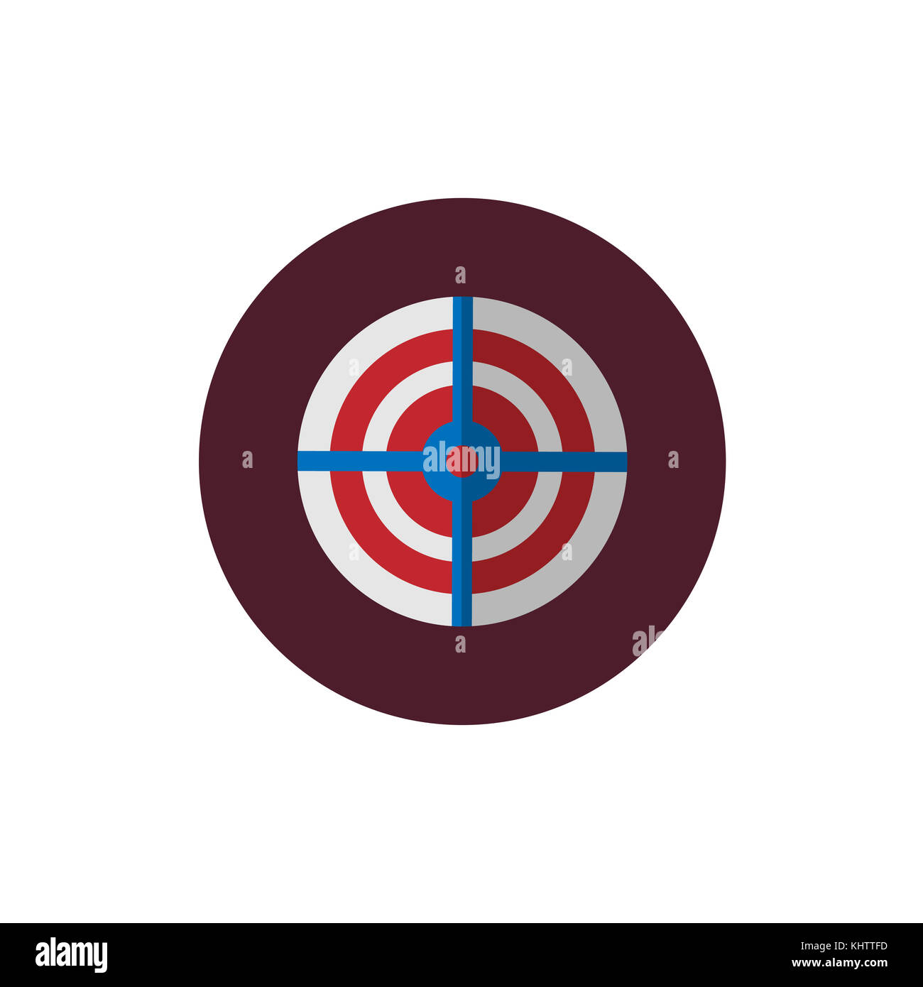 target symbol on white background Stock Photo - Alamy