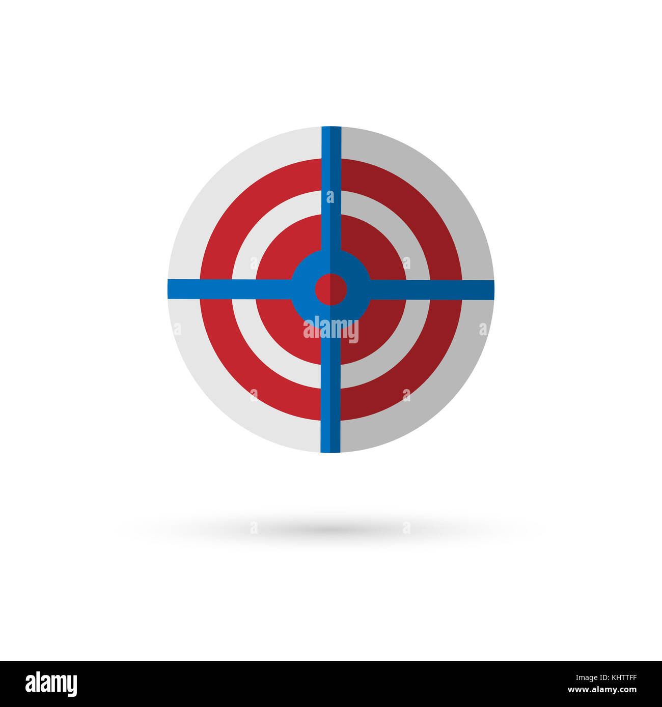 target symbol on white background Stock Photo - Alamy