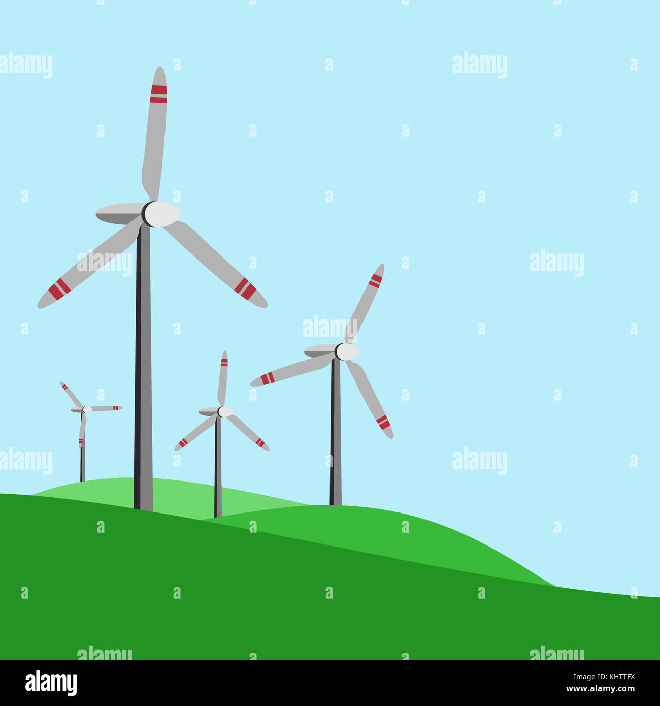 power plant wind turbine vector , power plan Stock Photo - Alamy