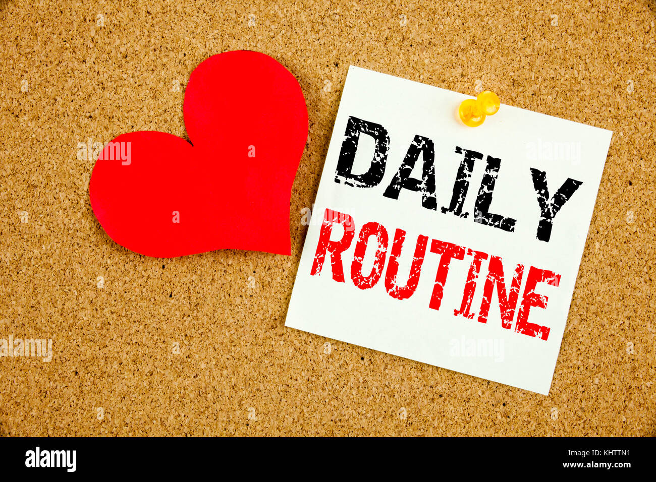 Conceptual hand writing text caption inspiration showing Daily Routine ...