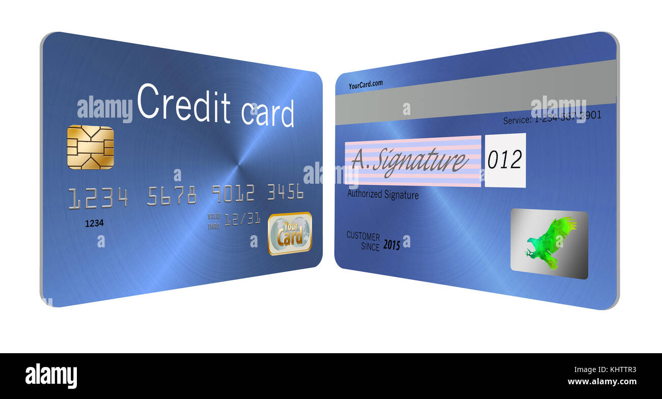 Here is a credit card showing the security features that protect users ...