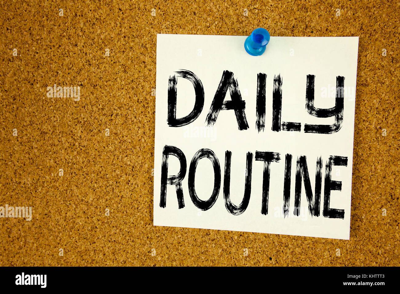 Conceptual hand writing text caption inspiration showing Daily Routine ...