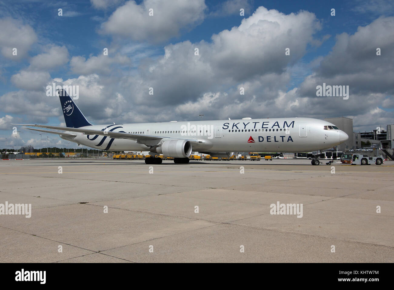 Stuttgart, Germany – Summer, 2017: An Boeingplane at Stuttgart airport ...