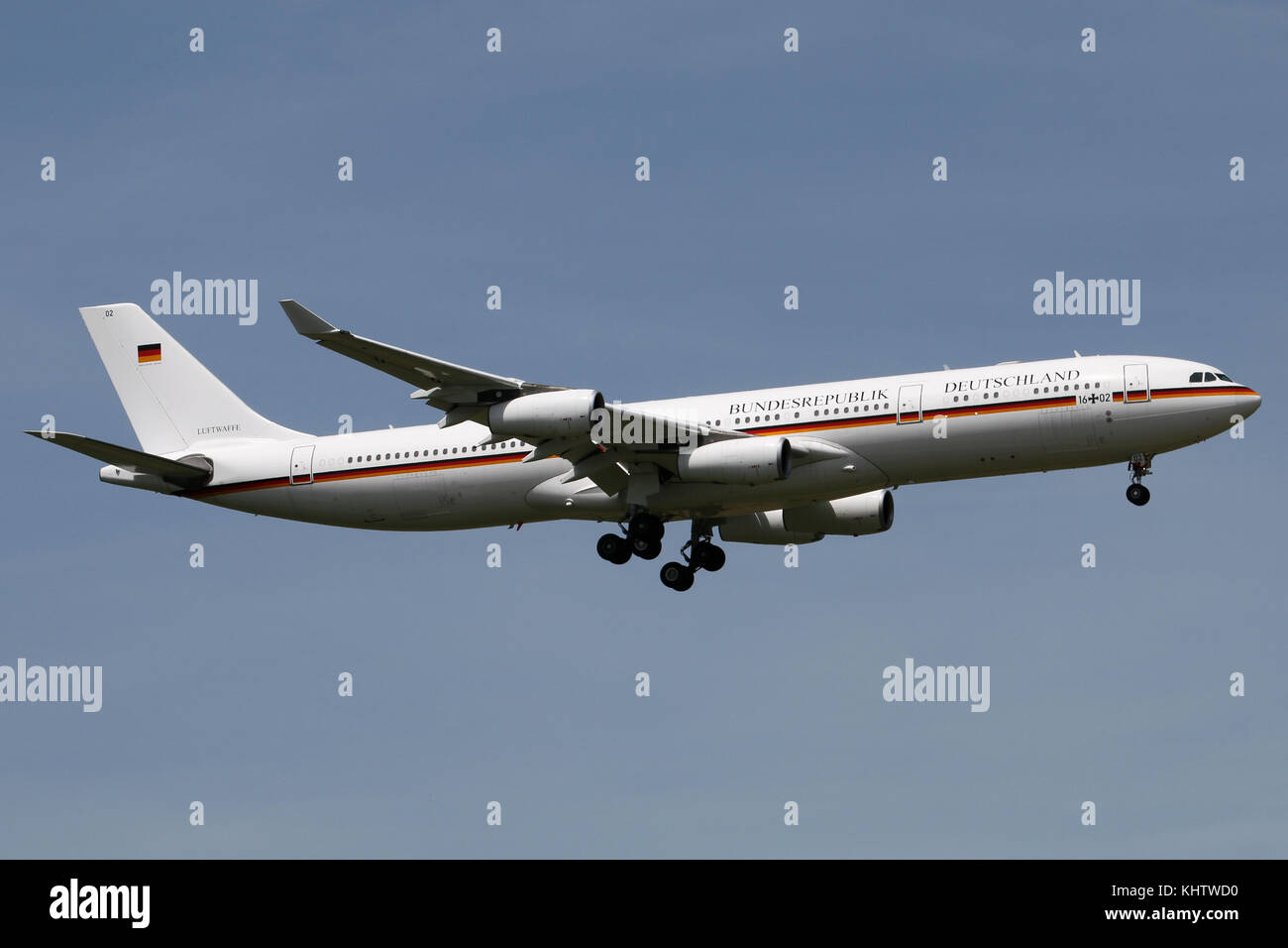 Stuttgart, Germany – Summer, 2017: An Airbus plane at Stuttgart airport ...
