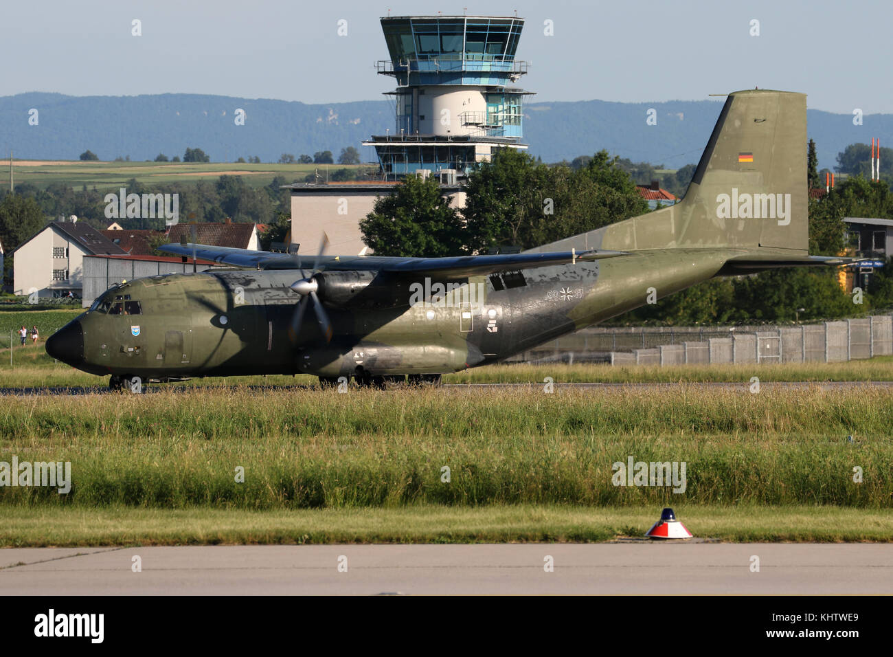 A Plane on the airport of Stuttgart Stock Photo - Alamy