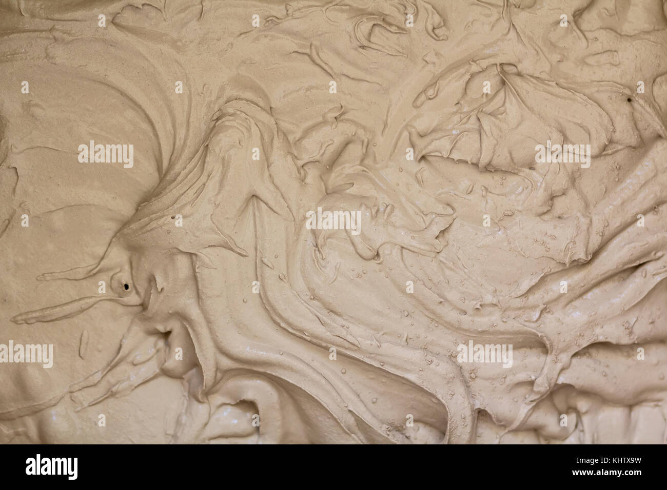 Yellow texture of cream swirl for usage as background Stock Photo - Alamy