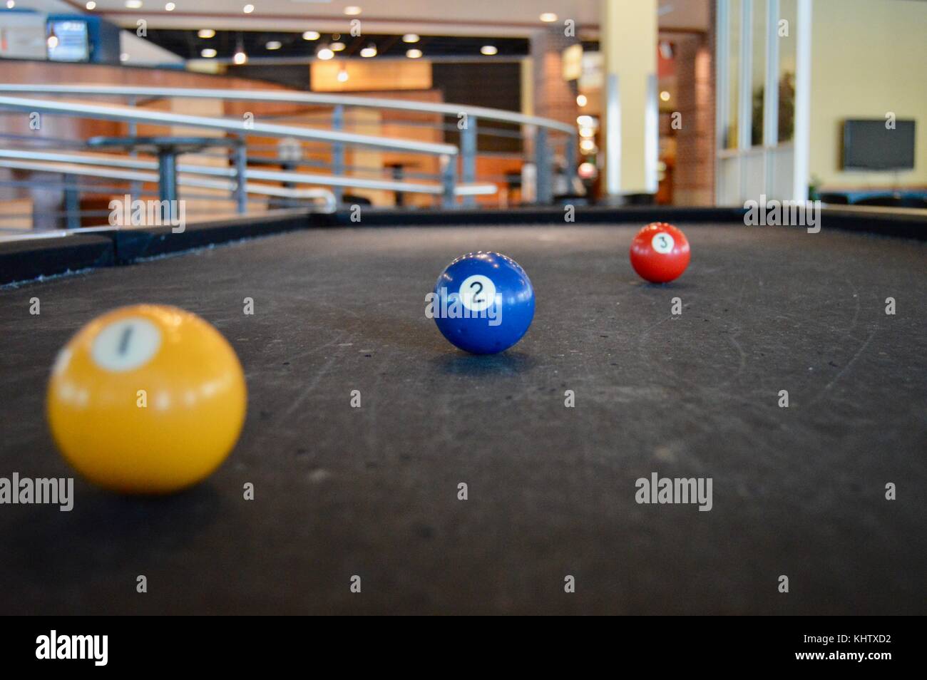 Three Pool Balls Stock Photo - Alamy