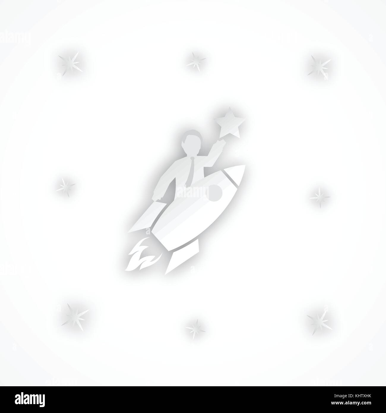 Successful business leader flag Cut Out Stock Images & Pictures - Alamy