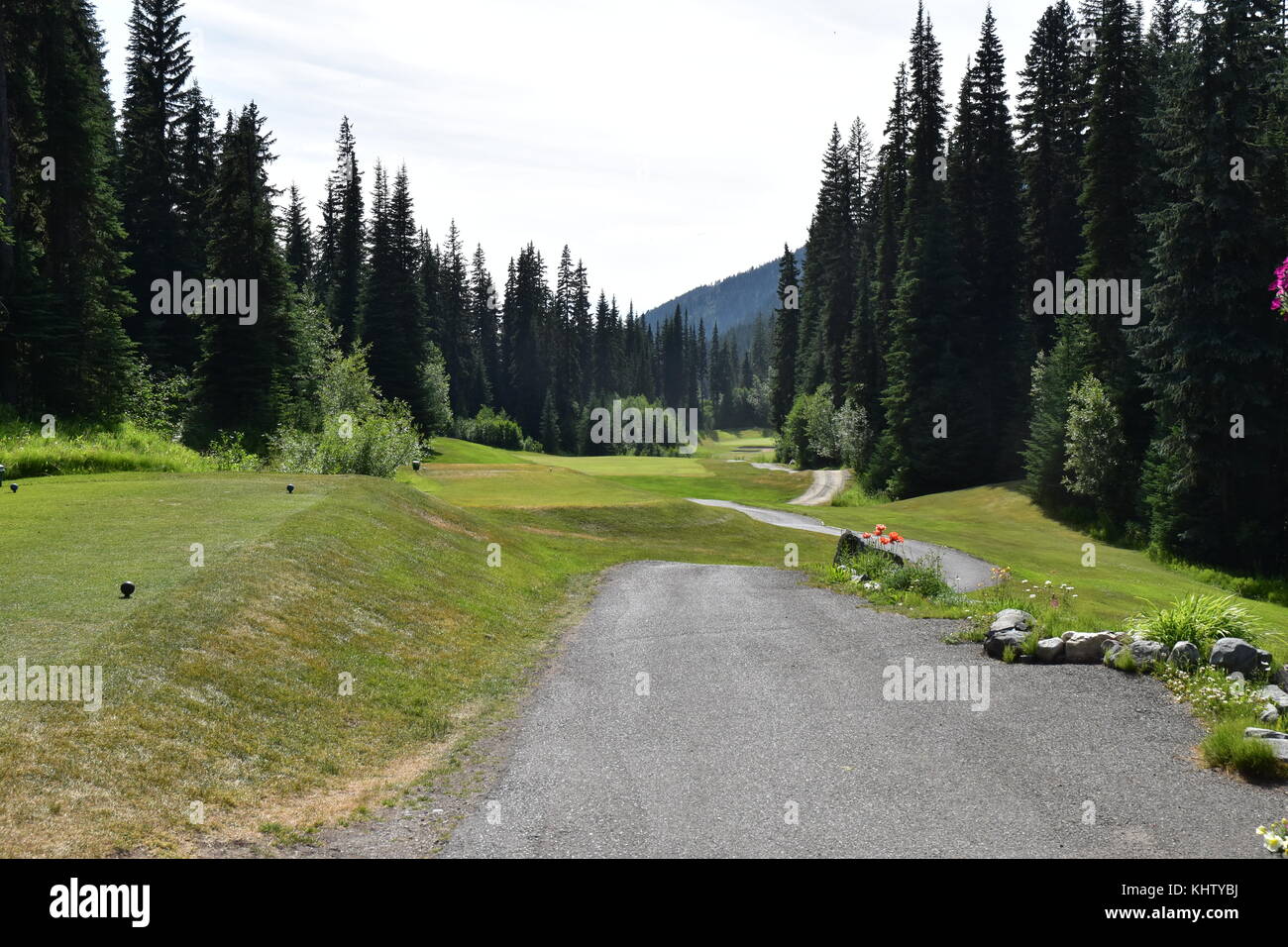 First tee of the Sun Peak Golf Course Stock Photo - Alamy