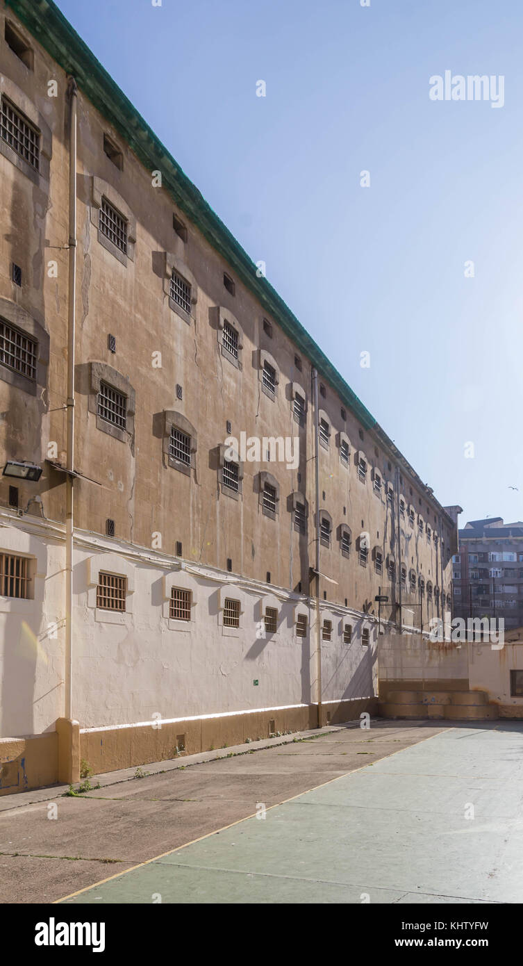 View of the empty prison of La Modelo in Barcelona, Catalonia, Spain ...