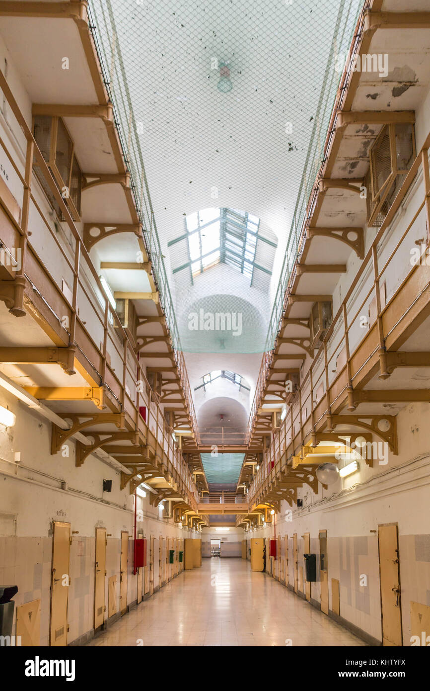 View of the empty prison of La Modelo in Barcelona, Catalonia, Spain ...