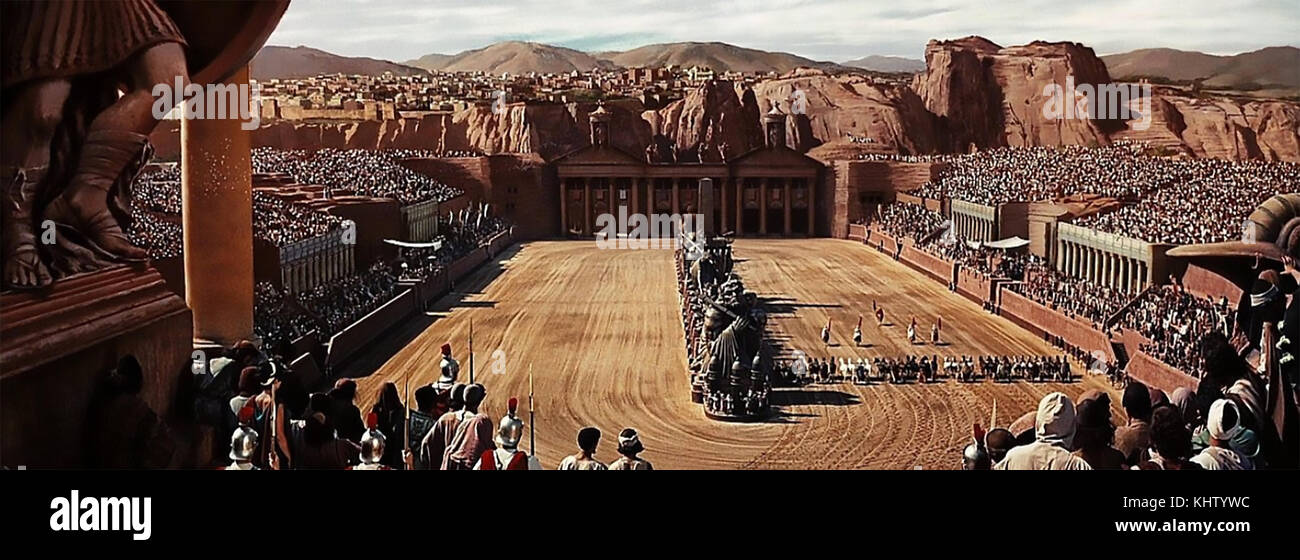 BEN-HUR 1959 MGM film . The chariot race set Stock Photo - Alamy BEN-HUR 1959 MGM film . The chariot race set Stock Photo - Alamy