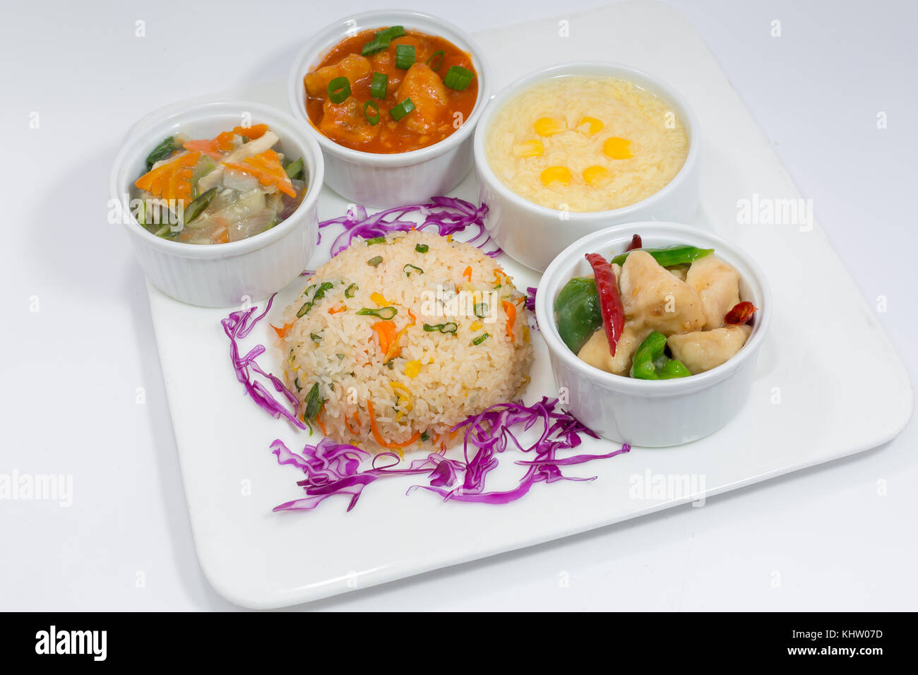 Sichuan Chicken, Sweet & Sour Fish, Mixed Vegetable, Fried Rice and ...