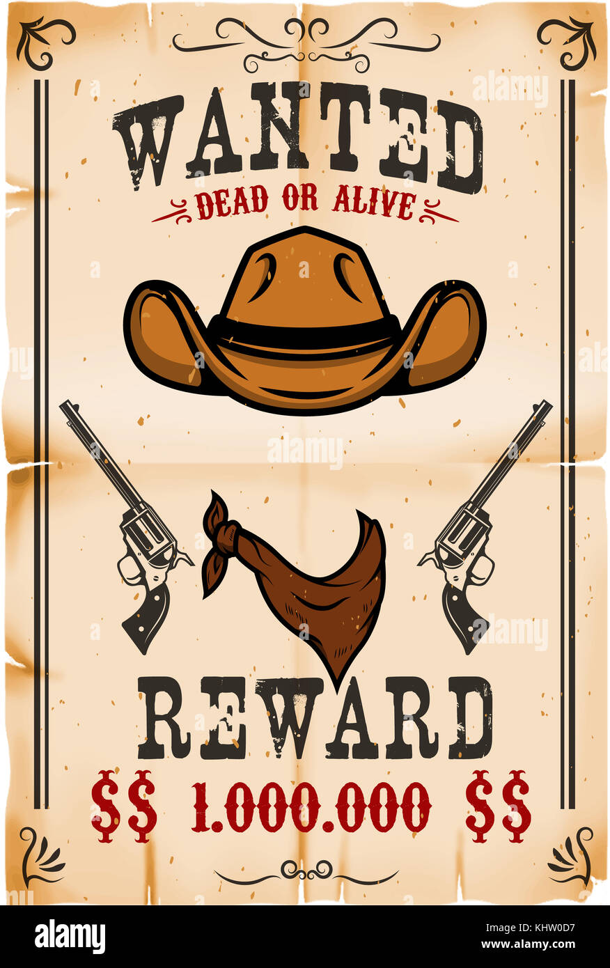 Wanted Paper Background