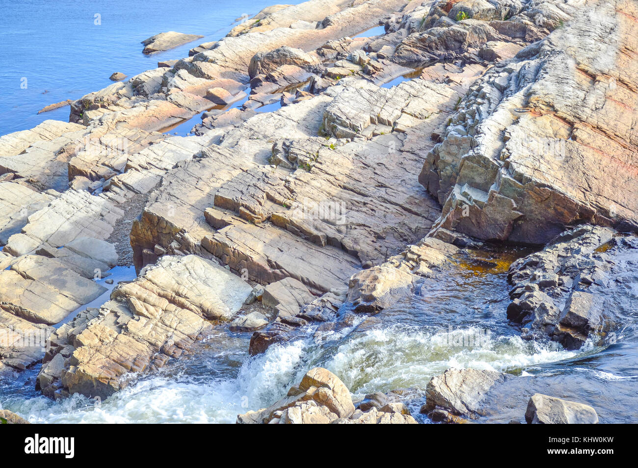 River rocks and currents in Quebec, Canada Stock Photo - Alamy