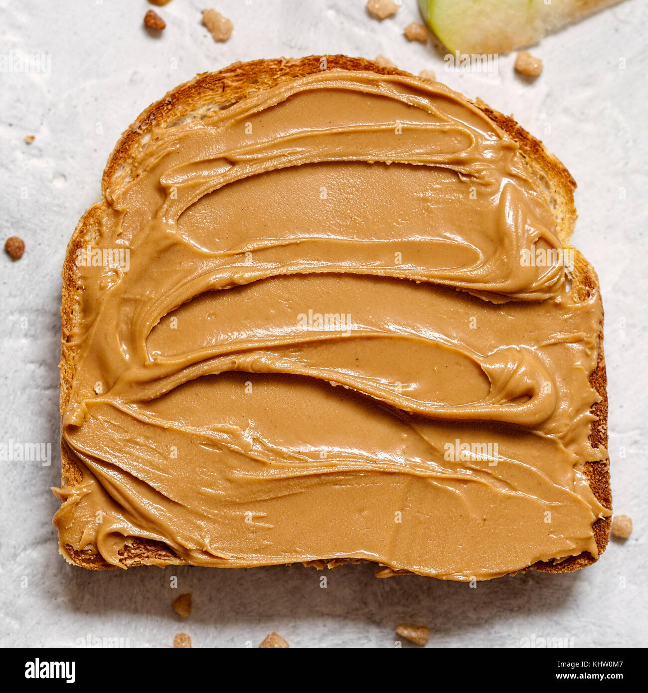 Spreading creamy butter on slice hi-res stock photography and images ...