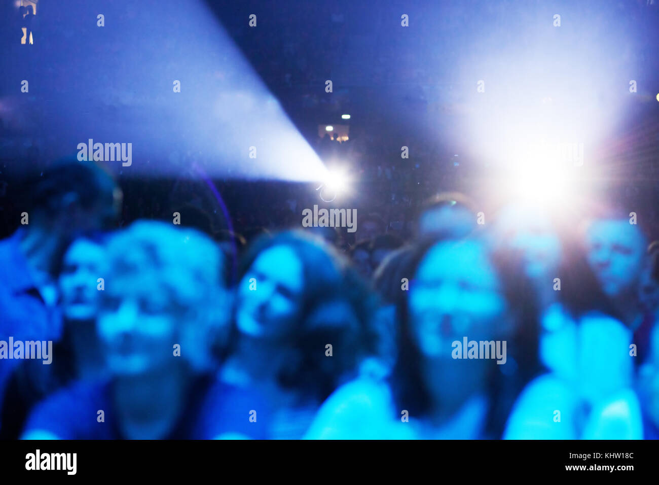 crowd having fun at concert - blurred image Stock Photo - Alamy