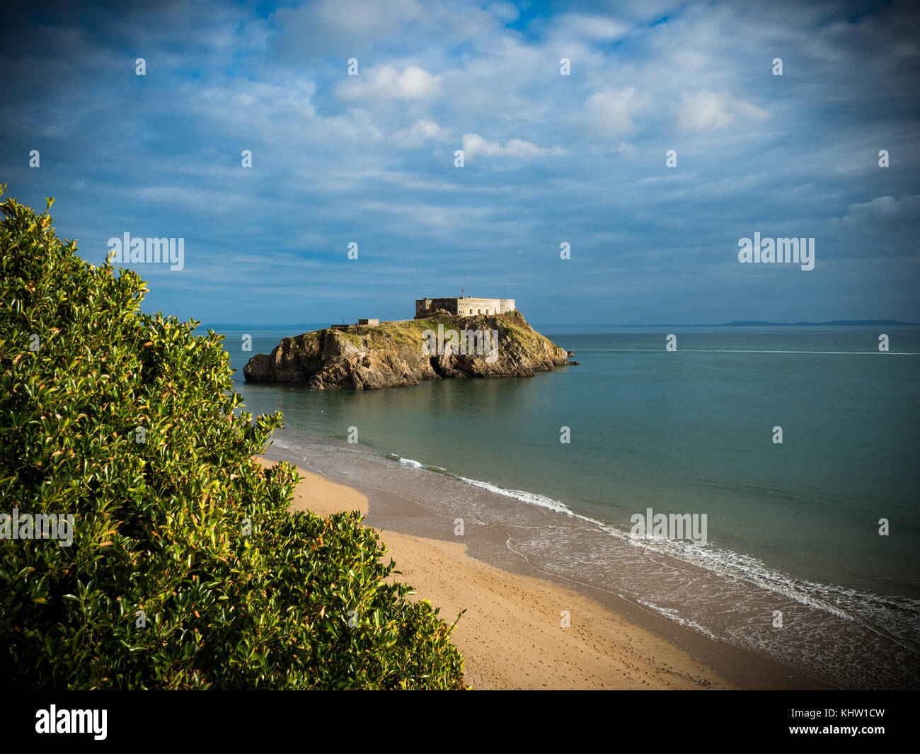 St Catherines Napoleonic fort and Island, Tenby, Pembrokeshire, Wales ...