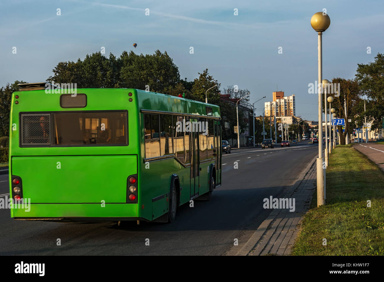 Minsk, Belarus - 09.09.2017: Passenger bus on the city street Stock ...