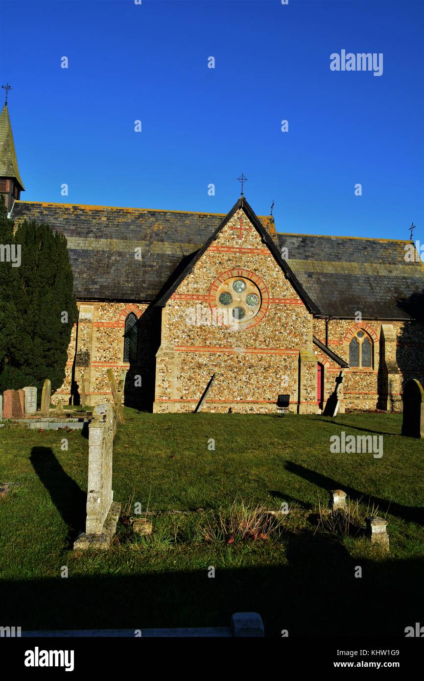 ST JOHN'S church Beck Row Suffolk Stock Photo - Alamy