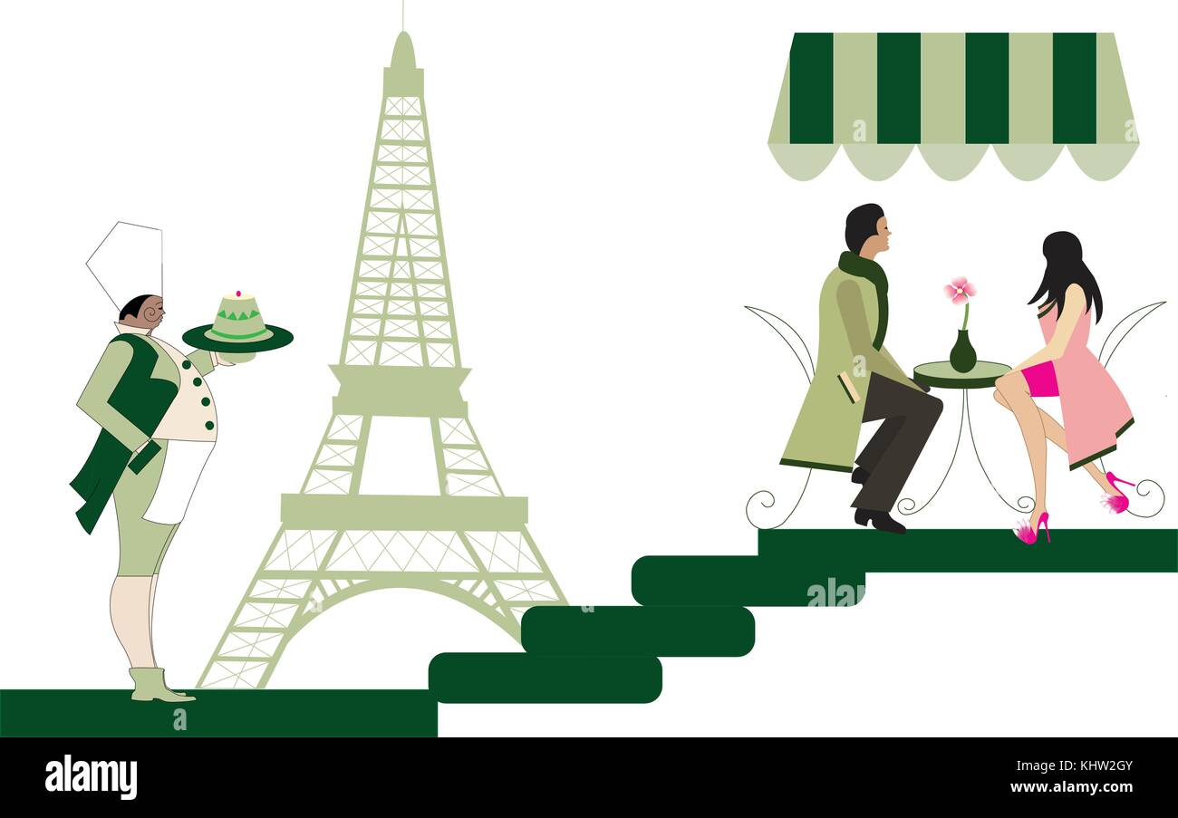 Terrace at the restaurant Stock Vector Images - Alamy