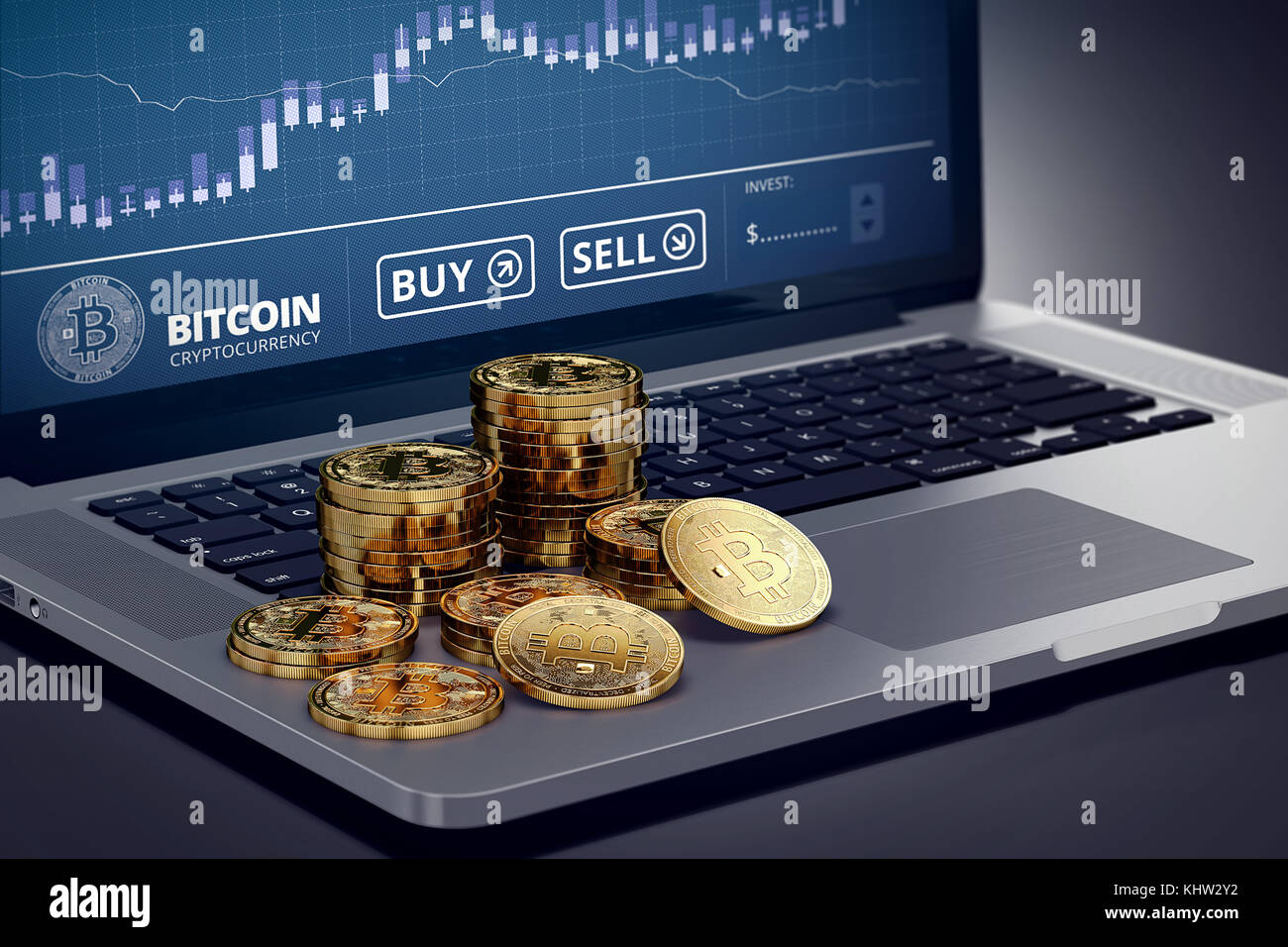 Bitcoin chart hi-res stock photography and images - Alamy