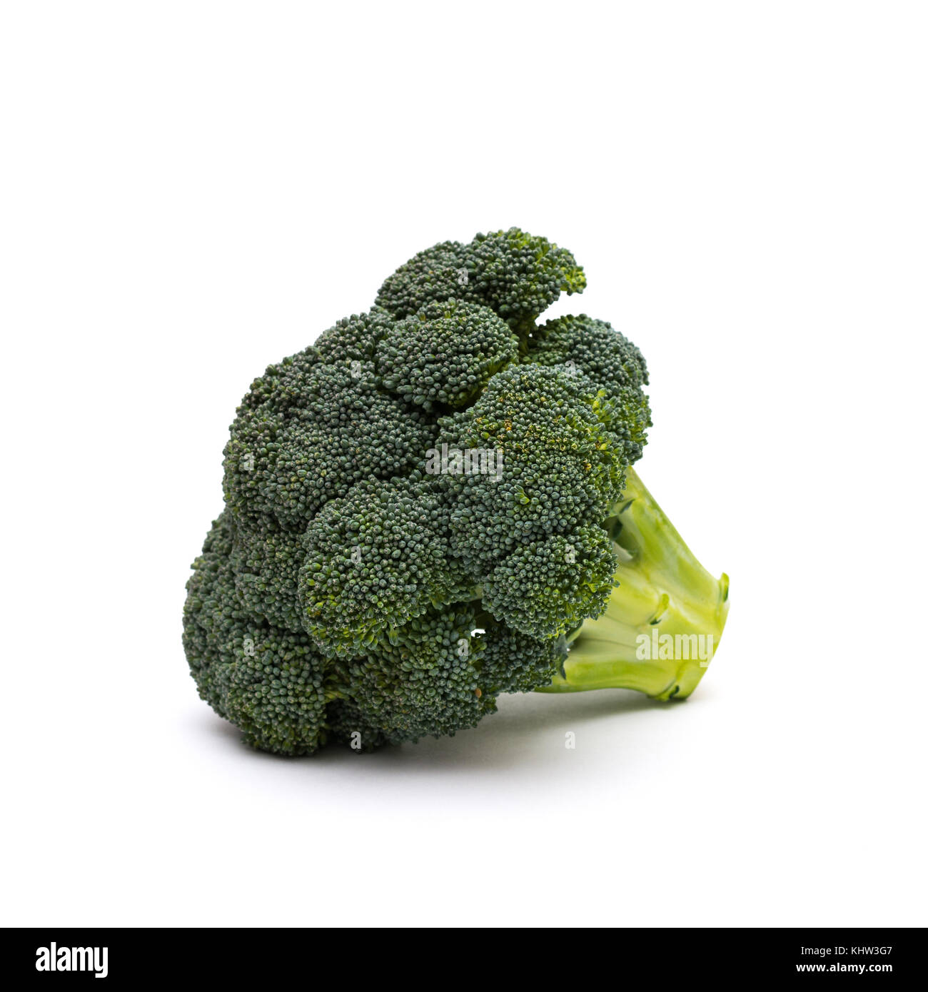 Broccoli on white background Stock Photo - Alamy