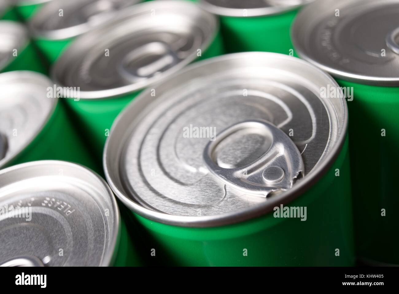 Closeup of a group of aluminium cans Stock Photo - Alamy