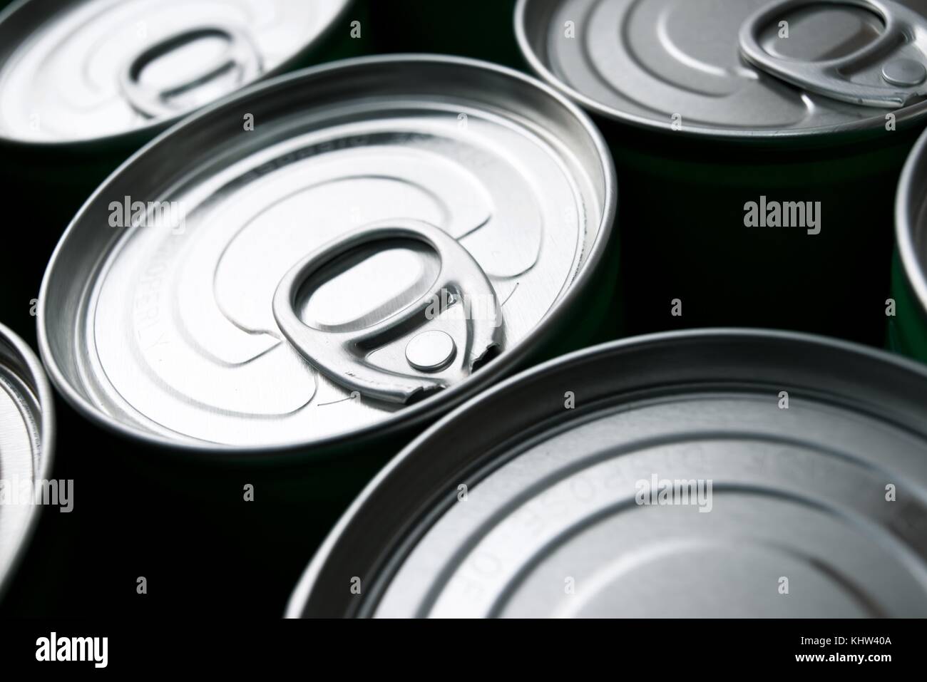 Closeup of a group of aluminium cans Stock Photo - Alamy