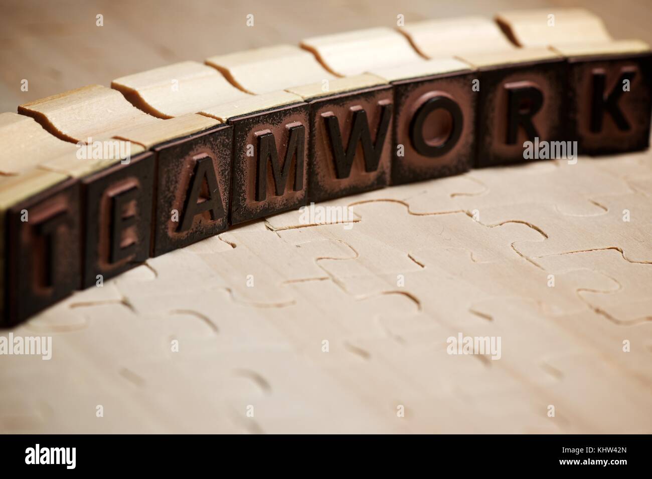 Rubber stamps creating the word teamwork Stock Photo - Alamy