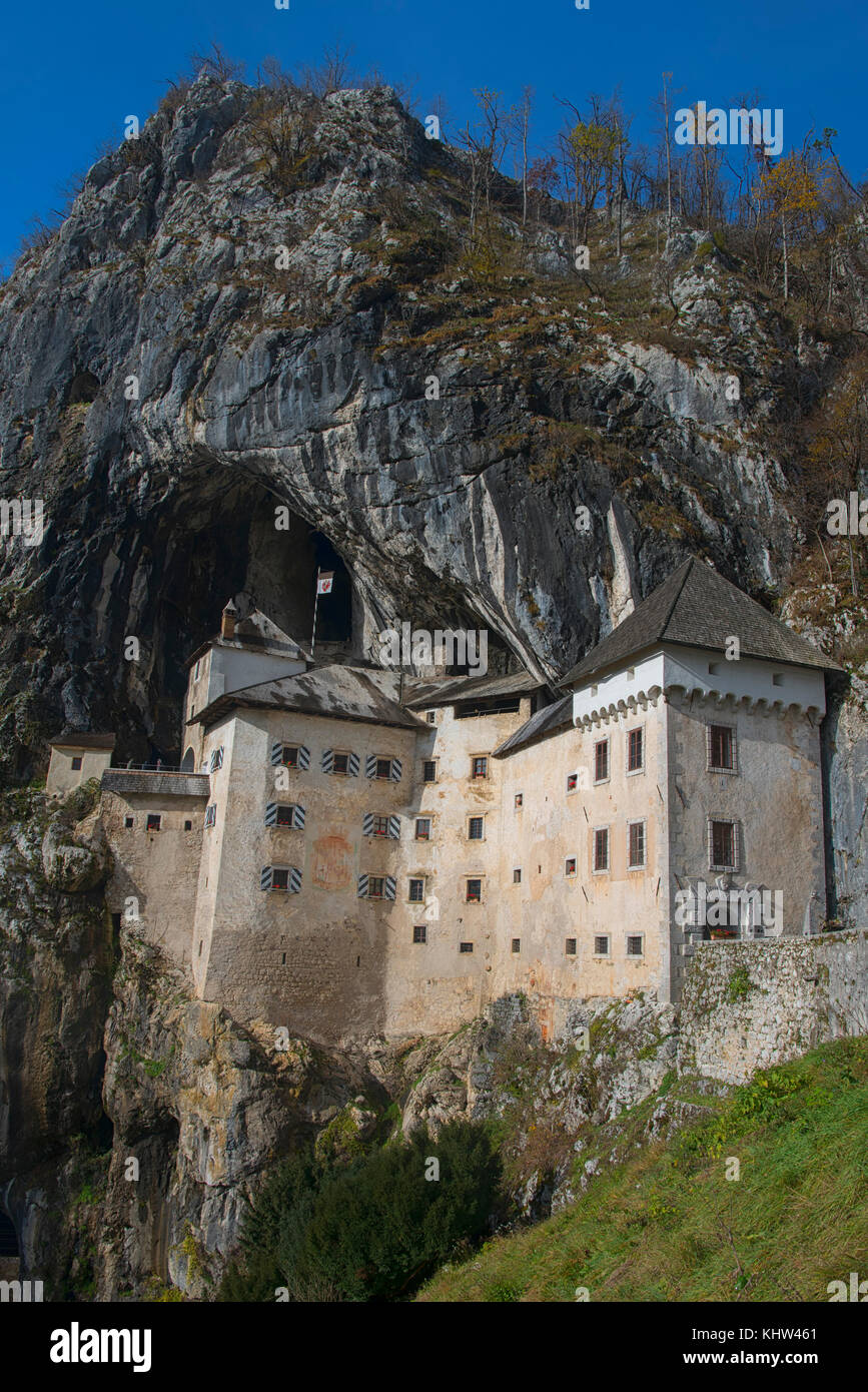 Predjama Castle in Postojna, Slovenia Stock Photo - Alamy