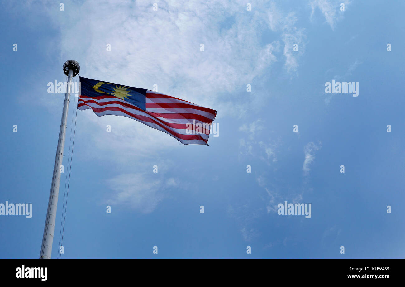 General views of the Malaysia giant flag at the Dataran Merdeka in ...