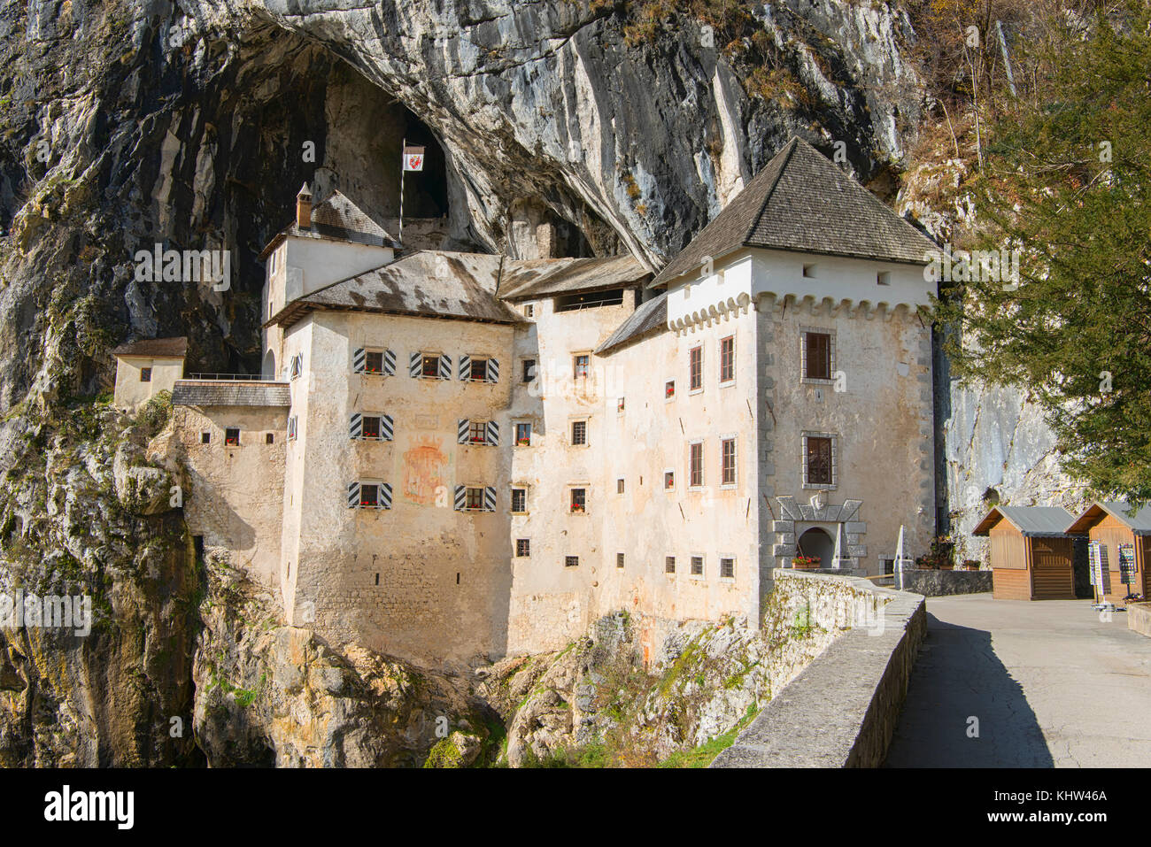 Predjama Castle in Postojna, Slovenia Stock Photo - Alamy