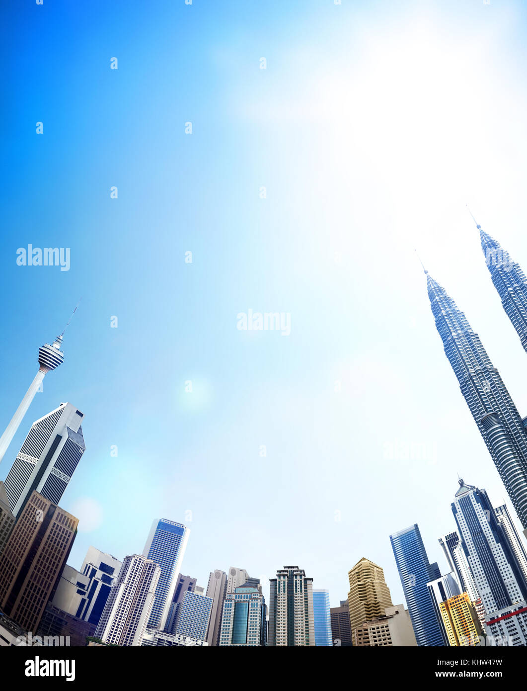 High-rise building Kuala Lumpur, city tower Stock Photo - Alamy