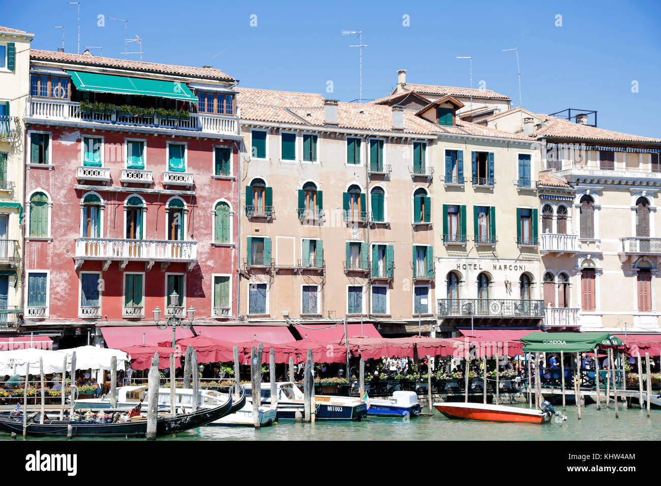 Venice, Italy: historical architecture and colorful facades with ...