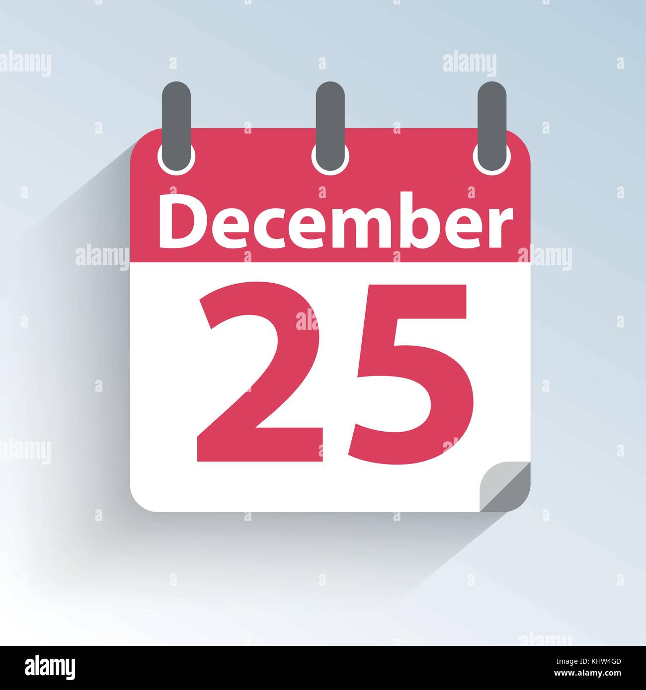 Modern and simple flat vector illustration. Icons of the calendar with ...