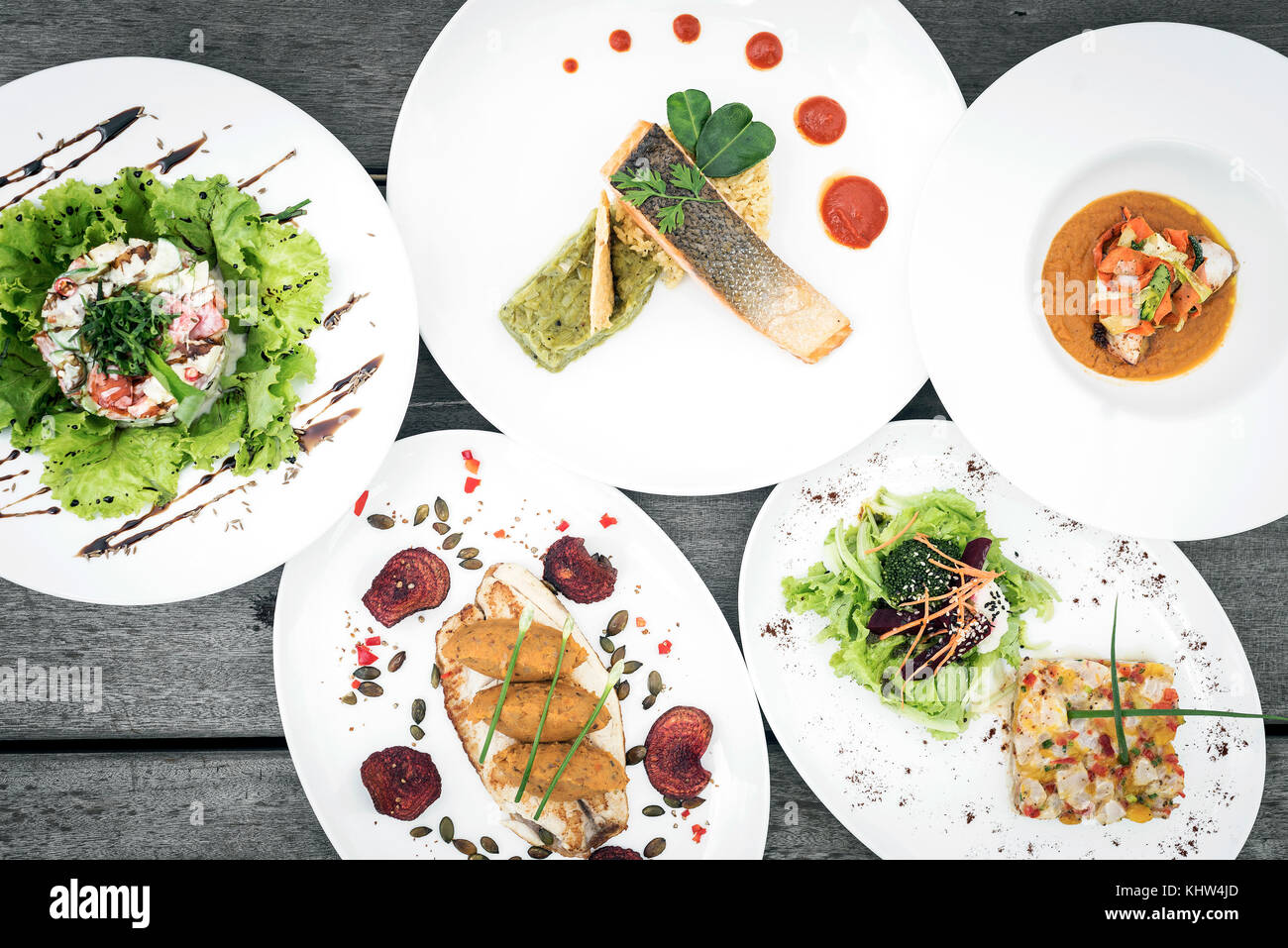 Fusion dishes hi-res stock photography and images - Alamy