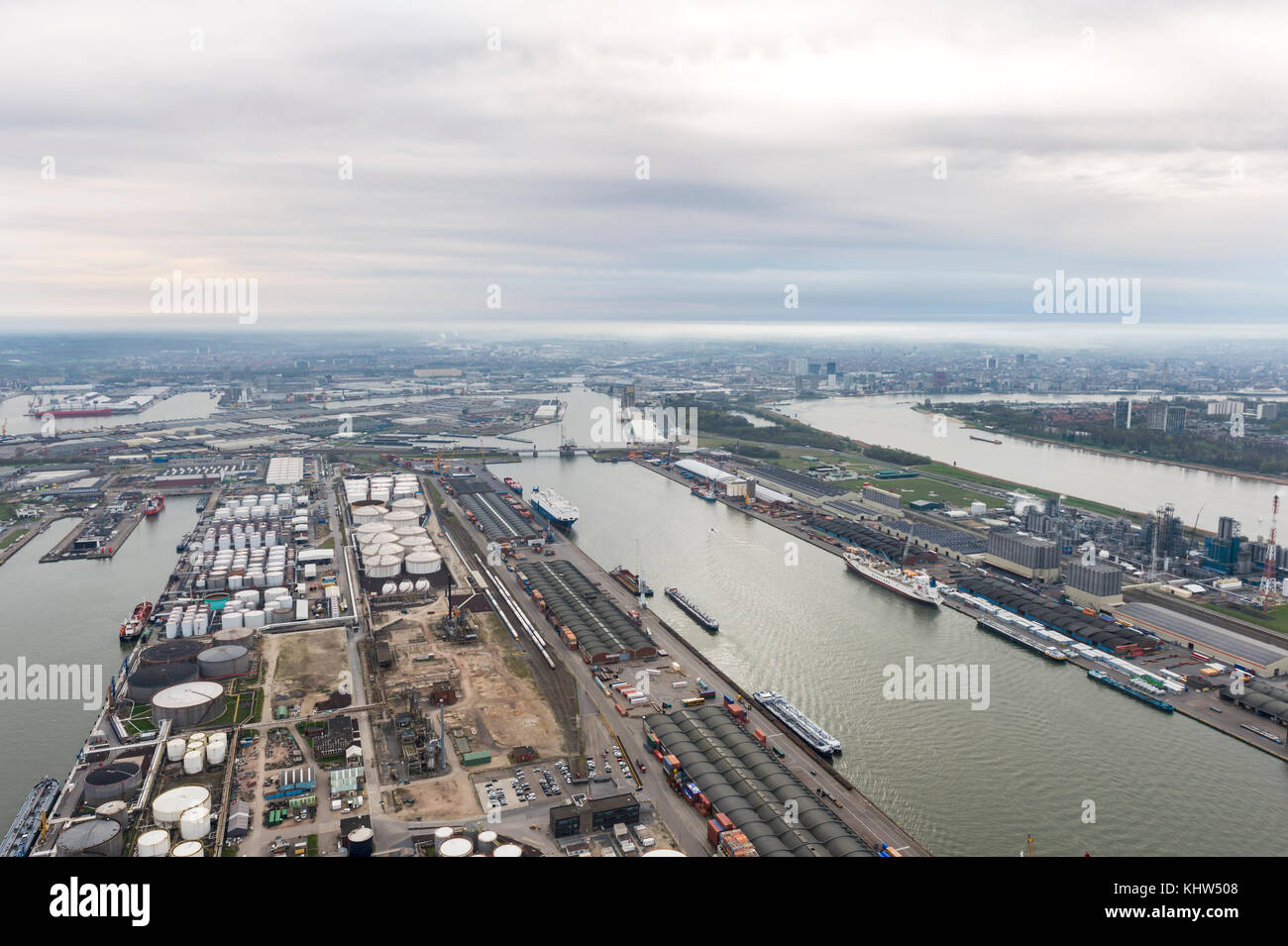 Aerial image of Mexiconatie and LBC Tank Terminals Stock Photo - Alamy