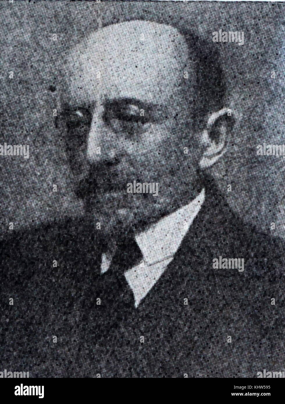 Photographic portrait of Ahad Ha'am (1856-1927) a Hebrew essayist and ...