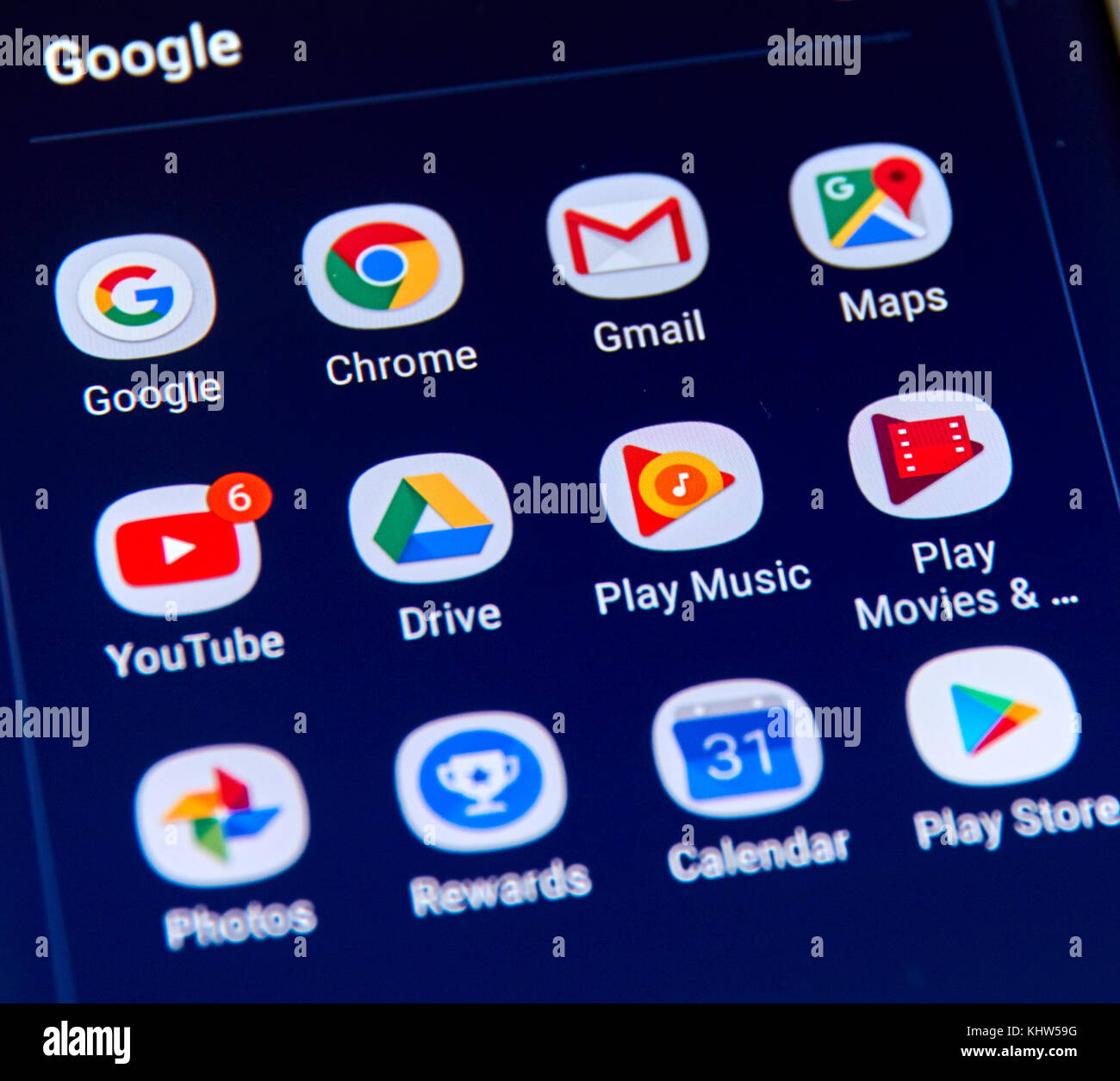 Google icon black background hi-res stock photography and images - Alamy