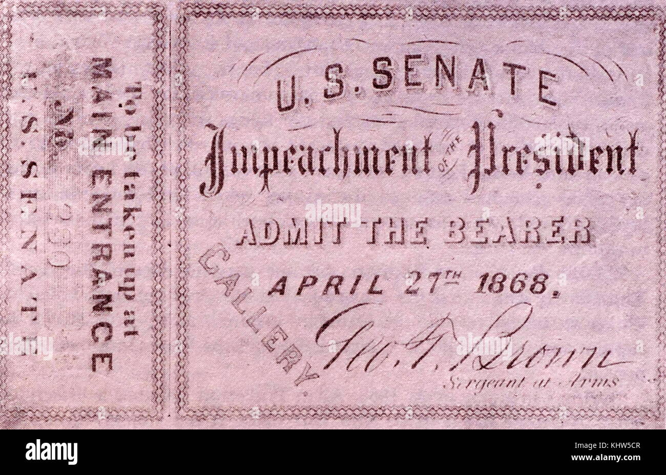 Andrew Johnson Impeachment Newspaper