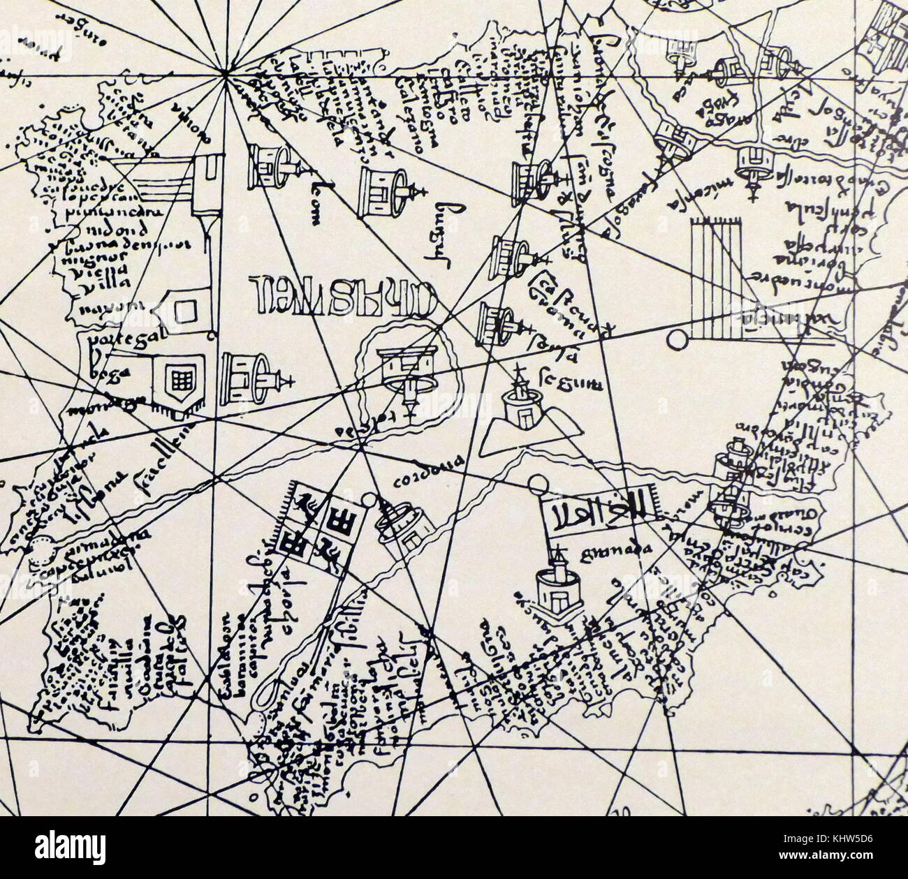 Catalan atlas crescas hi-res stock photography and images - Alamy