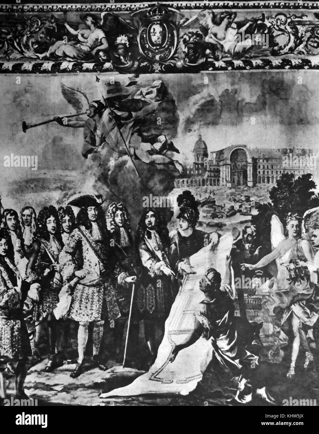 Detail from 'The History of the King' by Adam Frans van der Meulen ...