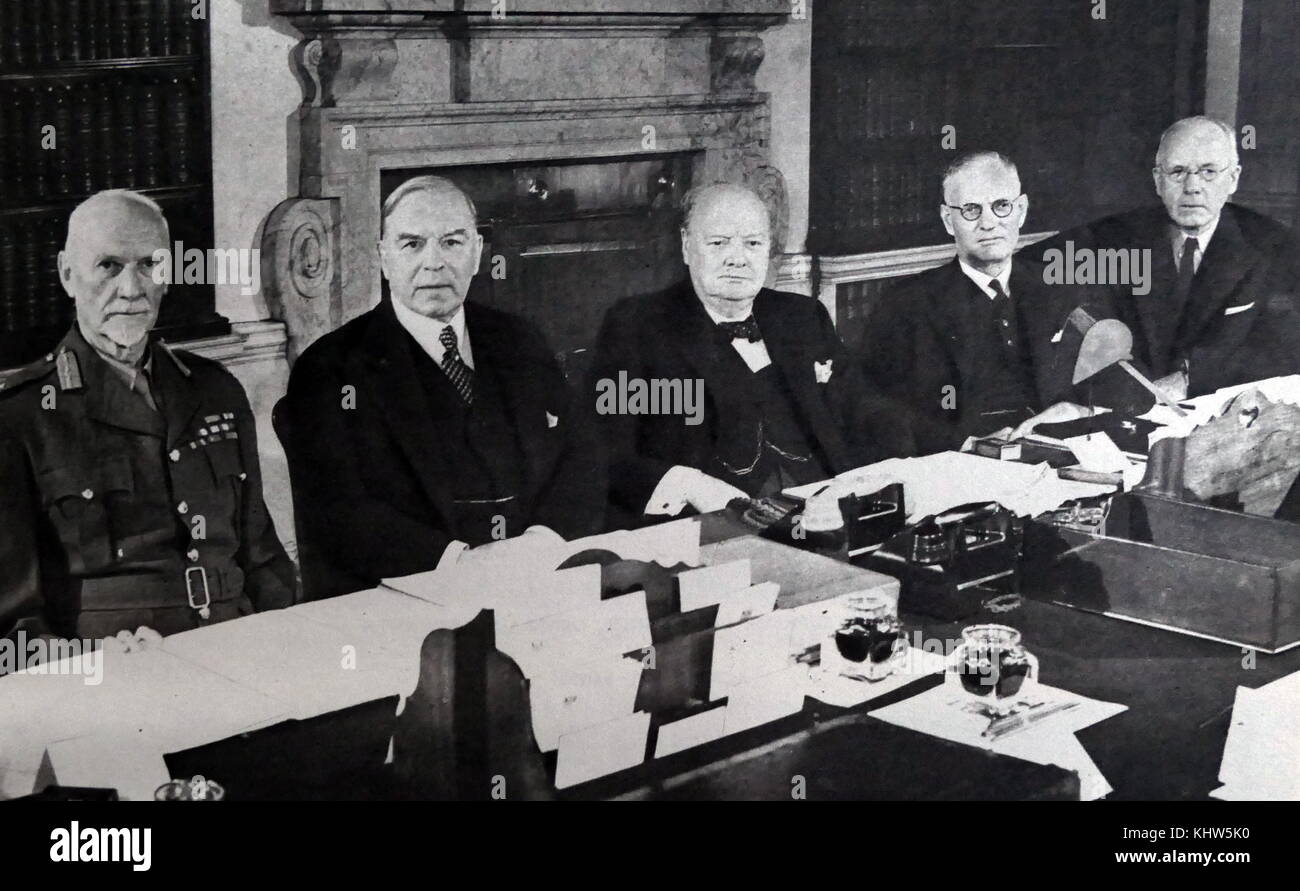 Photograph of Prime Minister Sir Winston Churchill with the ...