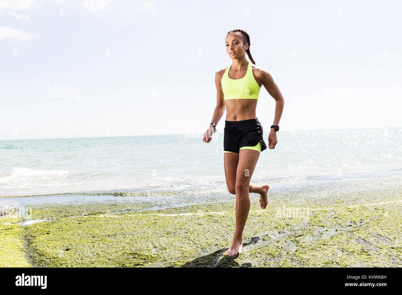 Barefoot running hi-res stock photography and images - Alamy