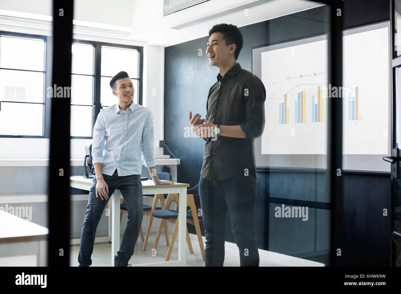 Two students classroom presentation hi-res stock photography and images ...