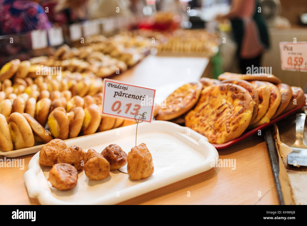 Breads and pastries selection, Riga, Latvia Stock Photo - Alamy