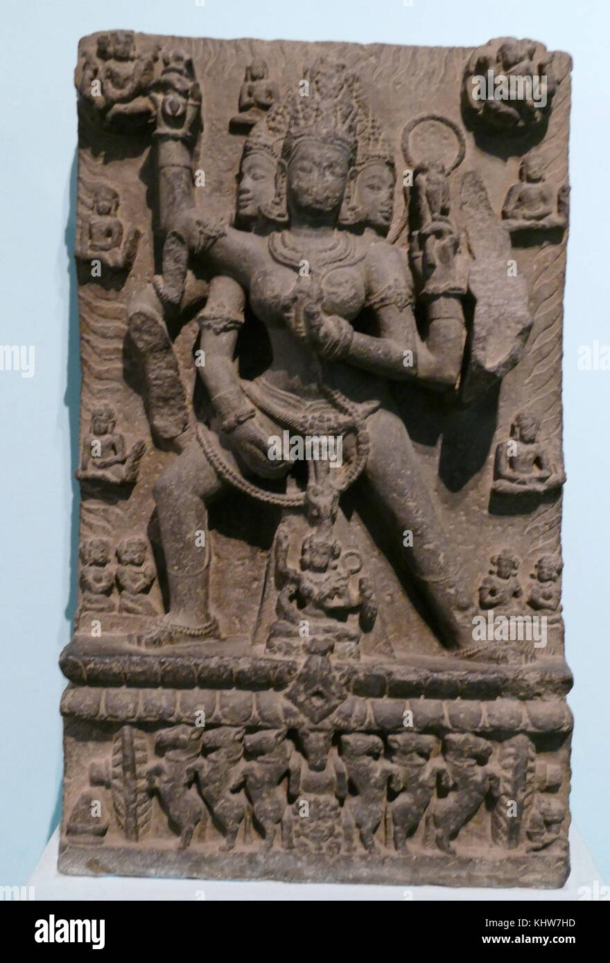 Stone statue depicting Marichi, the son of Brahma, the cosmic creator ...