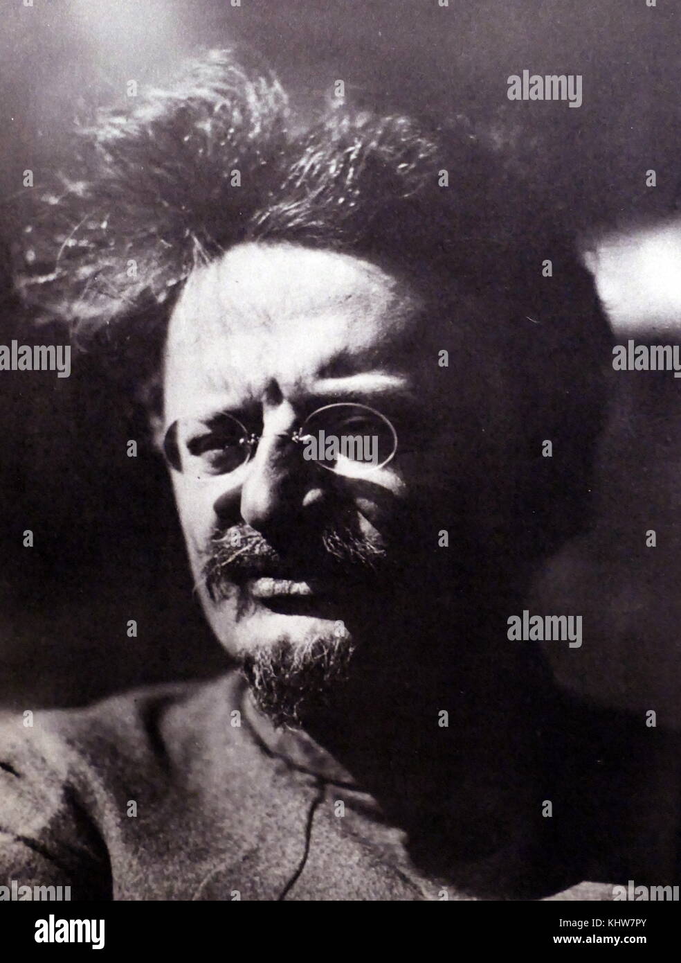 Photographic portrait of Leon Trotsky (1879-1940) a Marxist ...