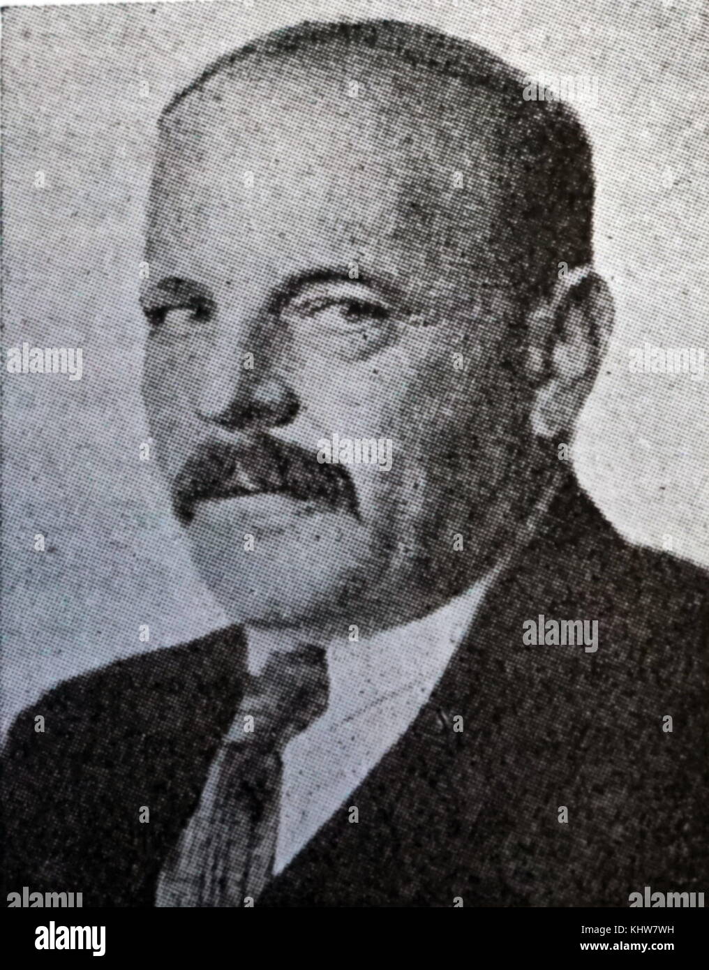 Photographic portrait of Hayim Nahman Bialik (1873-1934) a Jewish poet ...